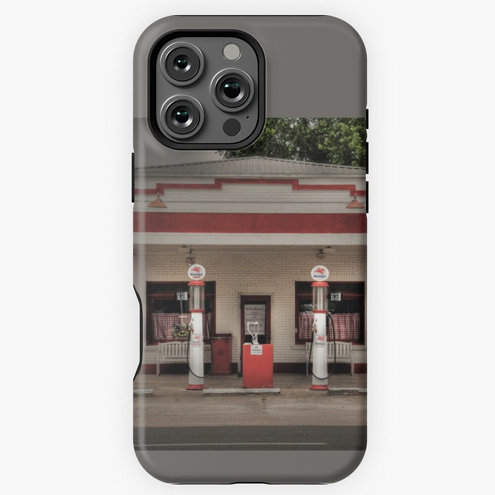 Mobil Vintage Gas Station Oil Logo Phone Case for iPhone 16 15 14 13 12 ...