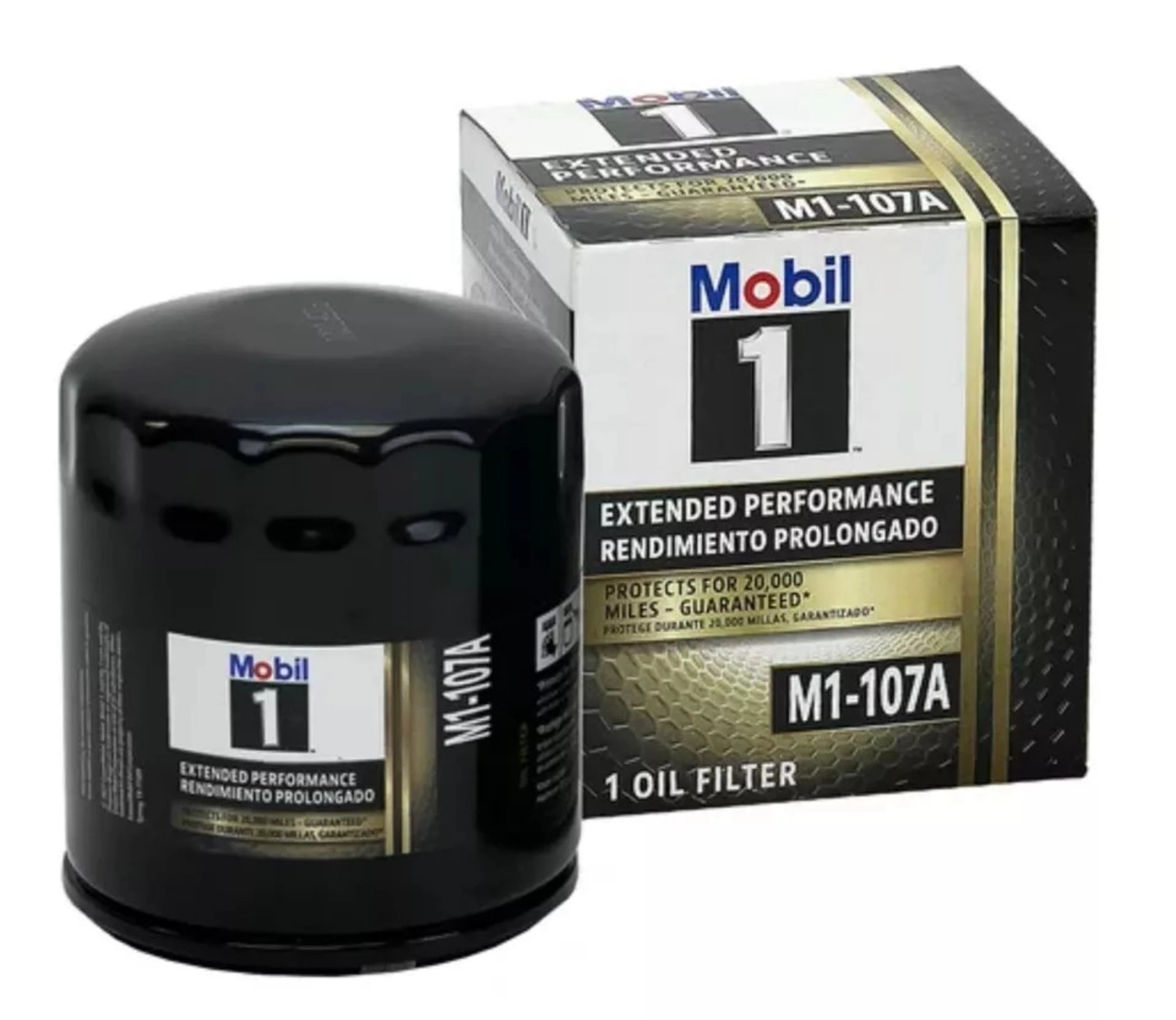 Mobil1 M1-107A Premium Extended Performance 20,000 Mile Oil Filter ...