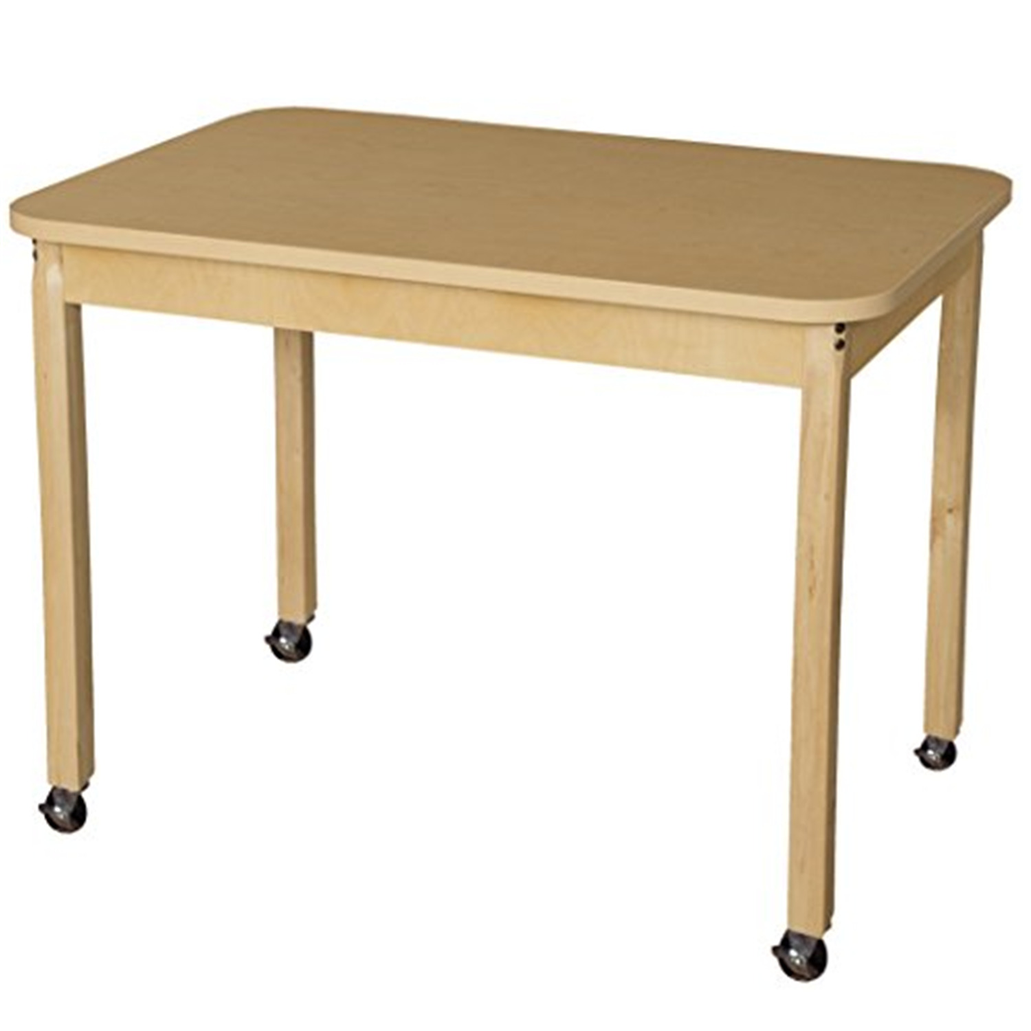 WOOD DESIGNS Mobile 30" x 44" Rectangle High Pressure Laminate Table ...
