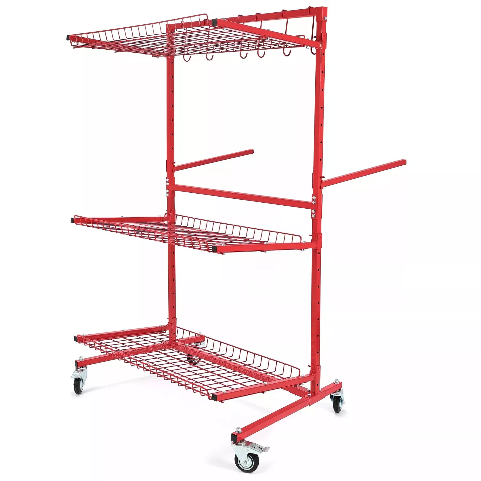 Mobile Auto Body Parts Management Storage Rack - Mobile Heavy Duty ...