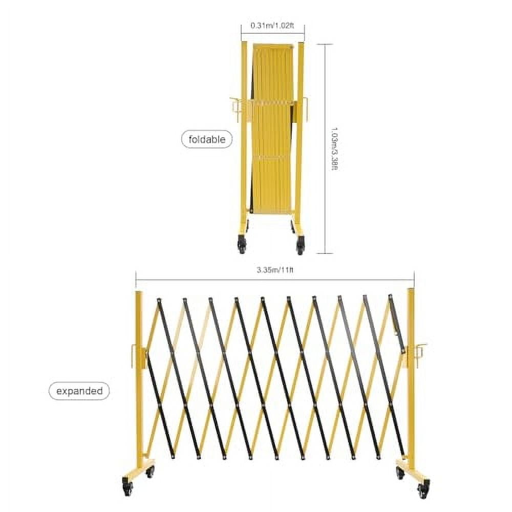 Mobile Barrier Gate Adjustable Traffic Fence Portable Safety Barrier ...