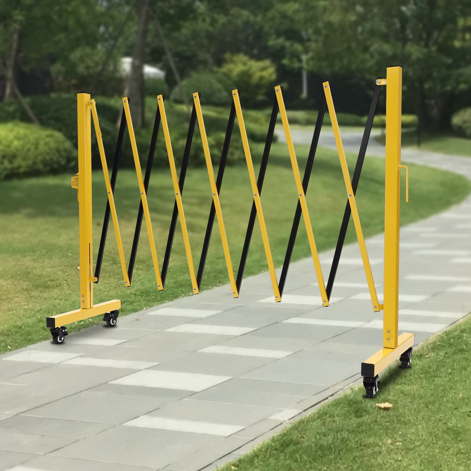 Mobile Barrier Gate with Wheels, Foldable Security Gate for Indoor and ...