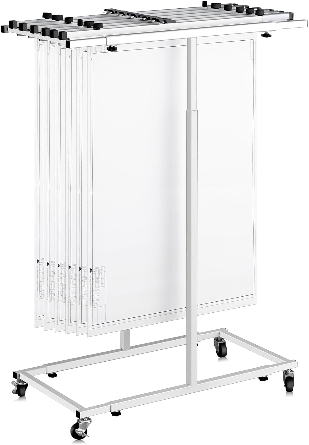 Mobile Blueprint Holder Vertical Heavy Duty Blueprint Storage Width ...