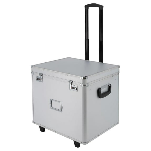 Mobile Business Case, Locking Mobile Storage File Box with Telescopic ...