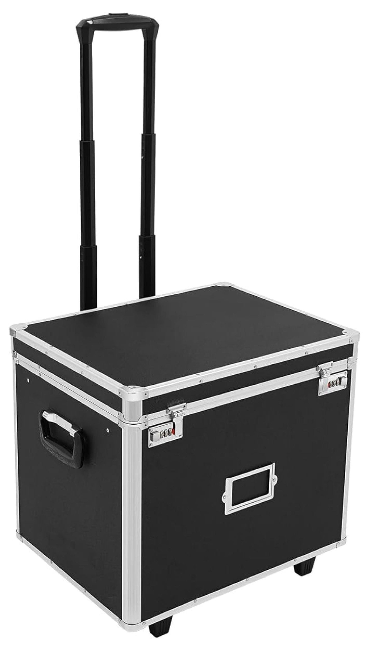 Mobile Business Case, Locking Mobile Storage File Box with Telescopic ...