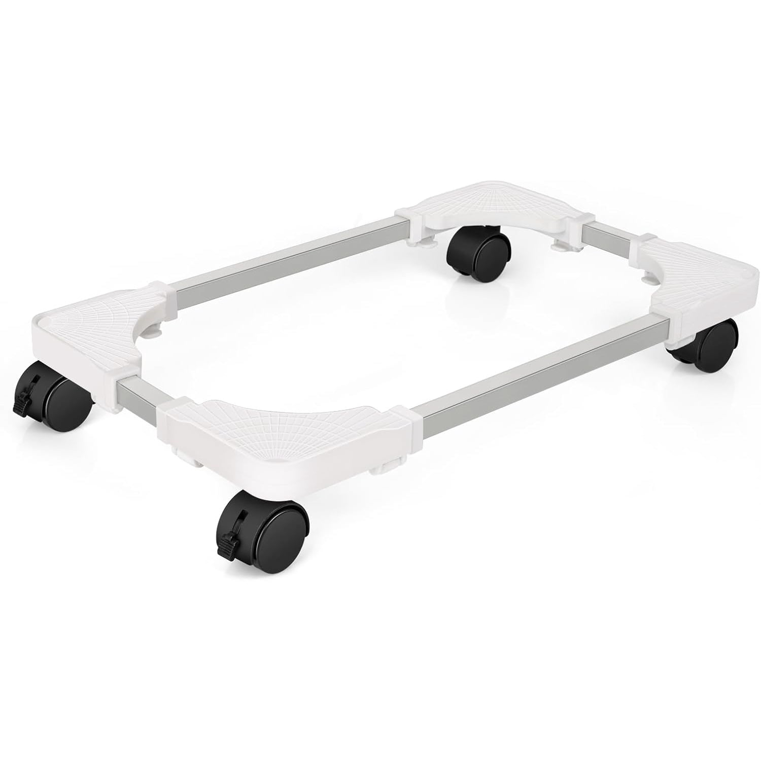 Mobile CPU Stand Adjustable Computer Tower Stand with 4 Caster Wheels ...