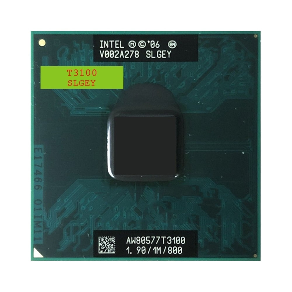 Mobile Celeron Dual- T3100 SLGEY 1.9 GHz Dual- Dual-Thread CPU ...
