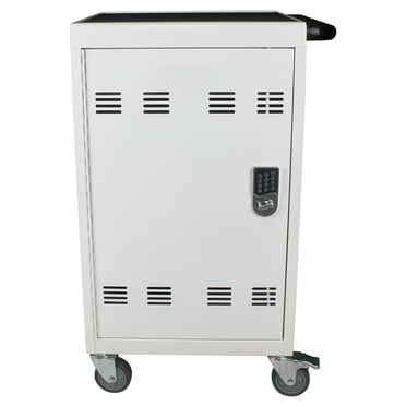 32-Device Mobile Charging Cart and Cabinet for Tablets and Laptops ...