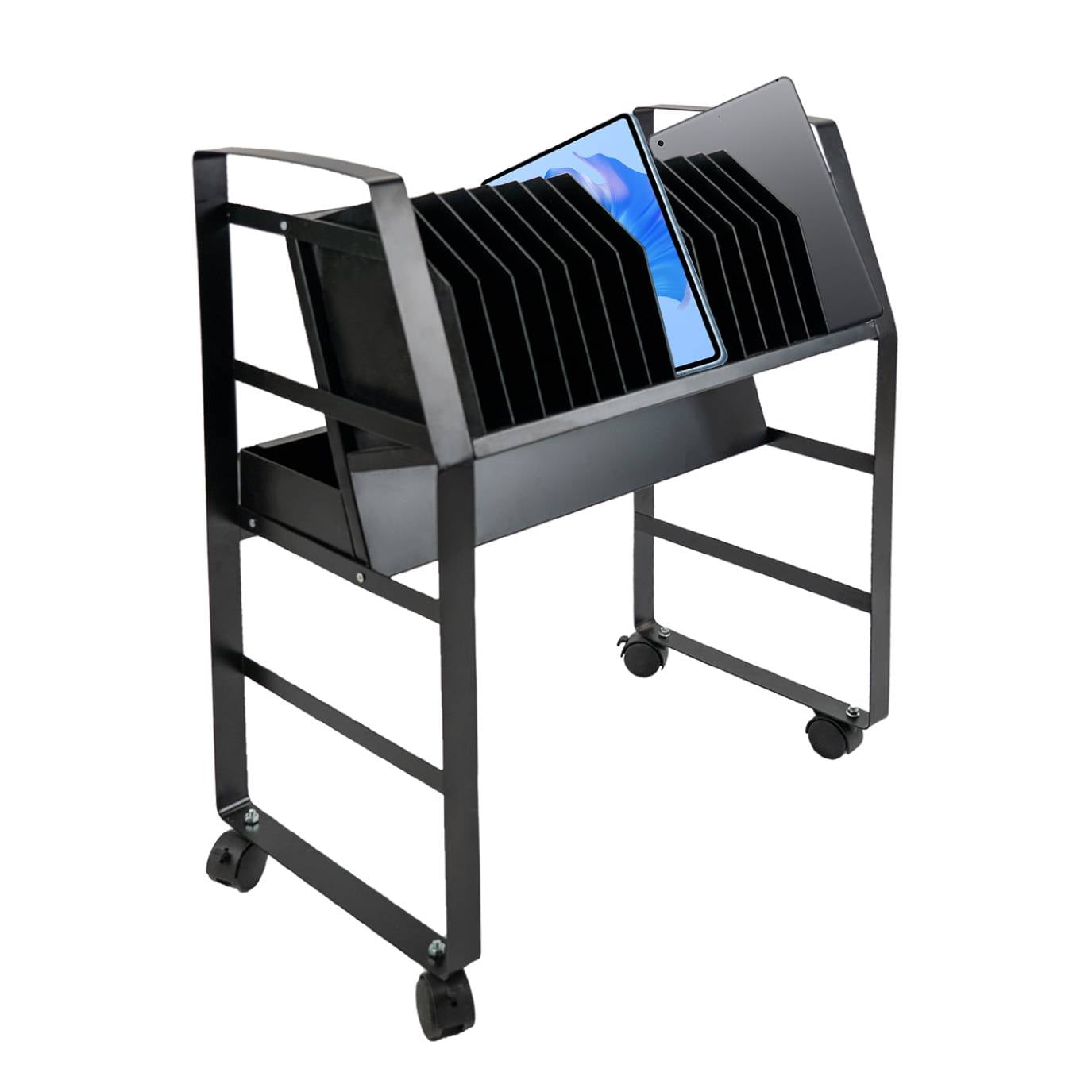 Mobile Charging Cart, Open Charging Station for 16 Tablets, Laptops ...