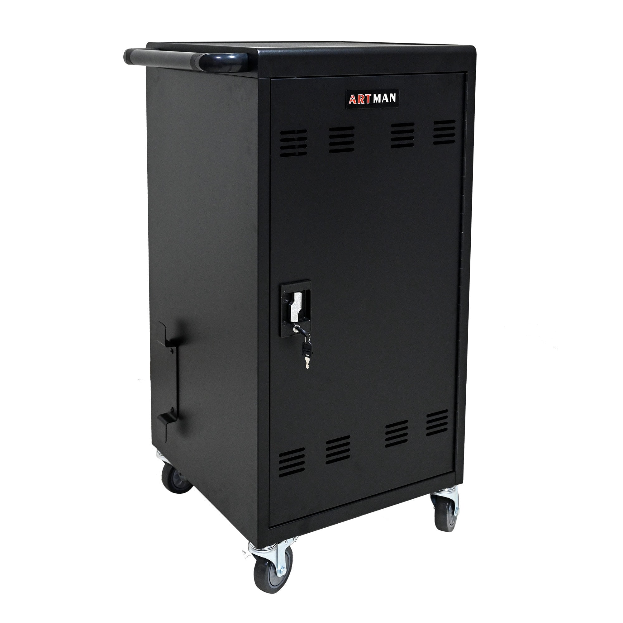 Mobile Charging Cart and Cabinet for Tablets LaptopsWith Metal,Wheels ...