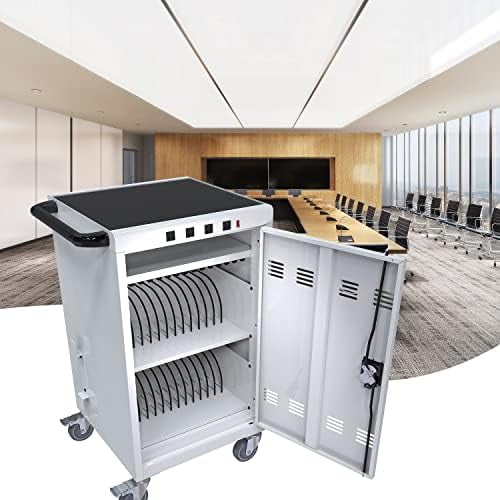 Mobile Charging Carts for Tablets Laptops with Extra 4 Bits Power Strip ...