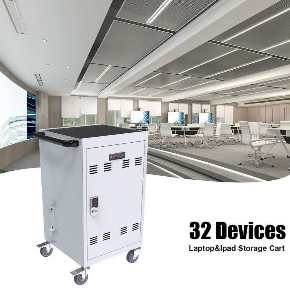 Mobile Charging & Storage Cart for 30 Devices - iPads, Chromebooks ...