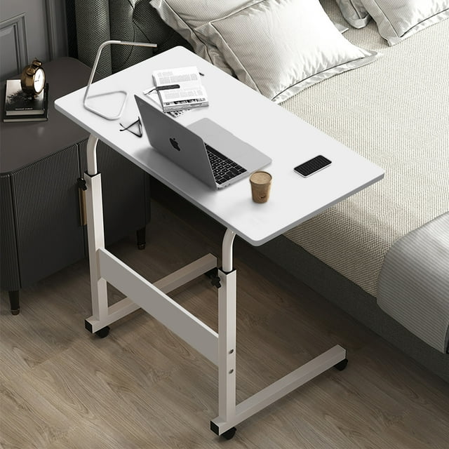 Mobile Computer Desk Adjustable Height Heavy Duty Rolling Laptop Table ...