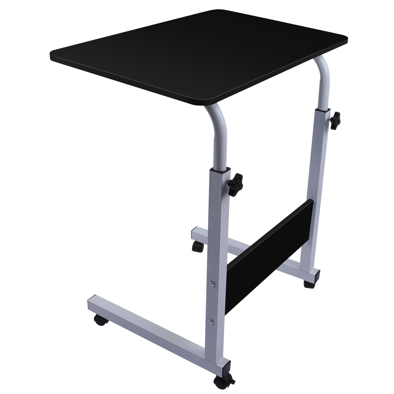 Mobile Computer Desk Adjustable Height Heavy Duty Rolling Laptop Table ...