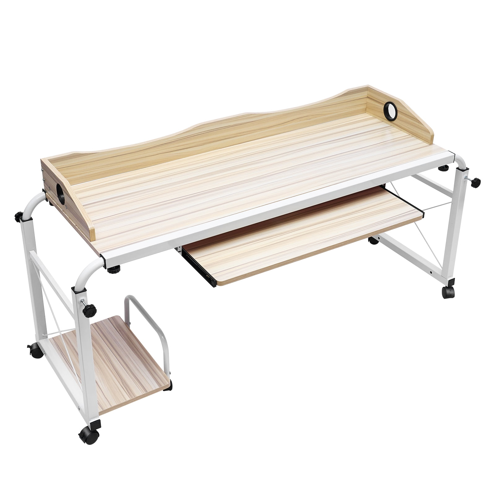 Mobile Computer Desk Overbed Table, Bed Table PC Laptop Study Table ...