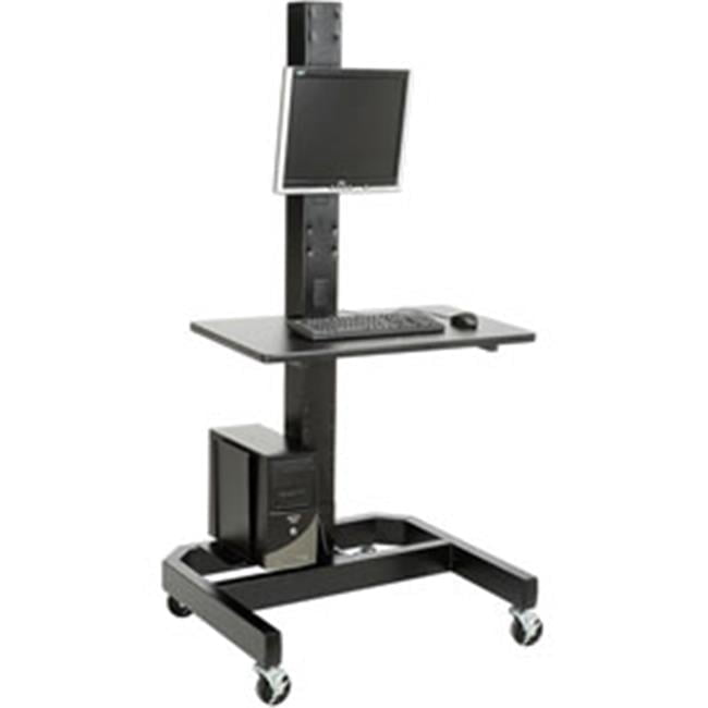 Mobile Computer Workstation - Black - 78 in. - Walmart.com