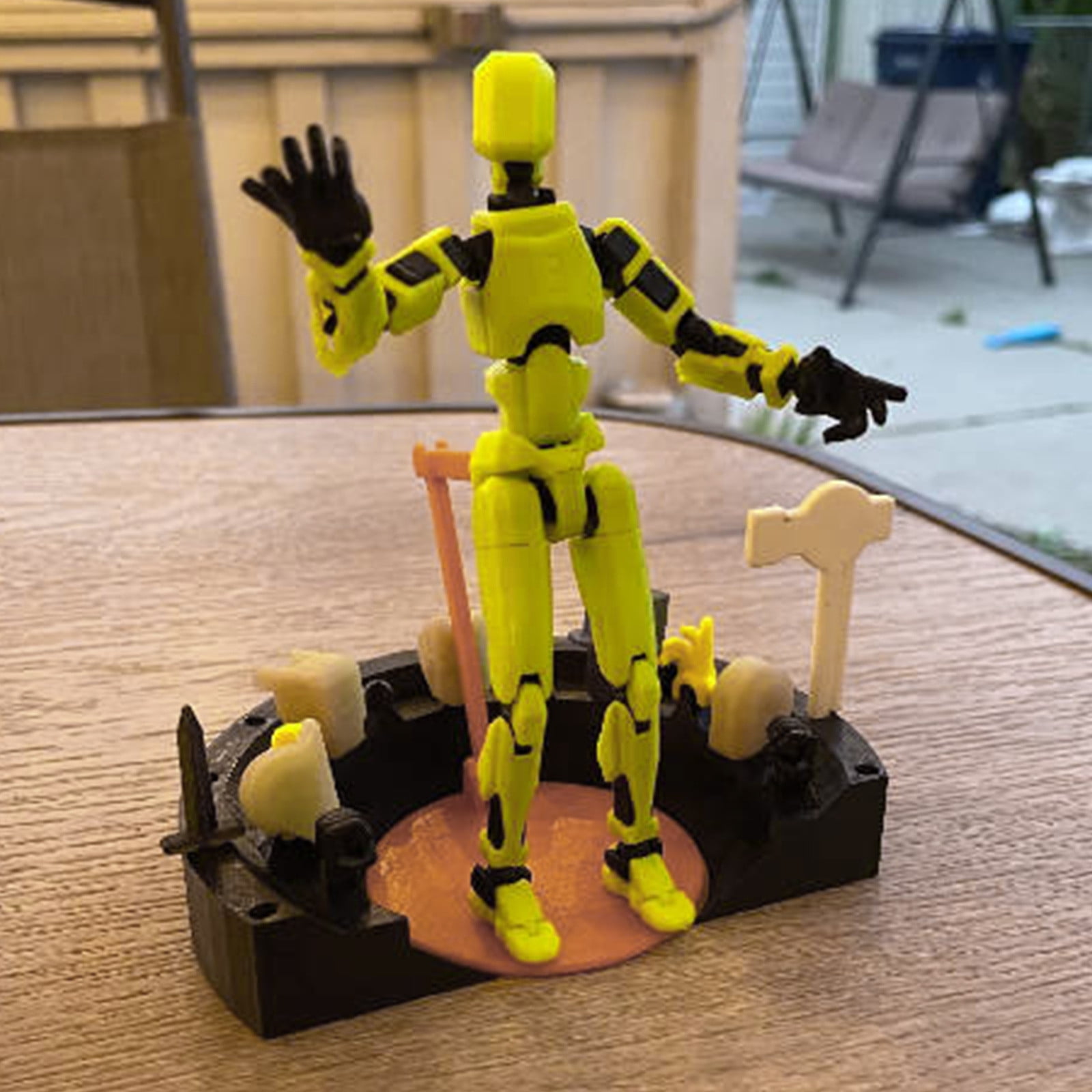 Mobile Doll Scene, 3D Printed Titan Robot Scene Stand, Poseable Stand ...