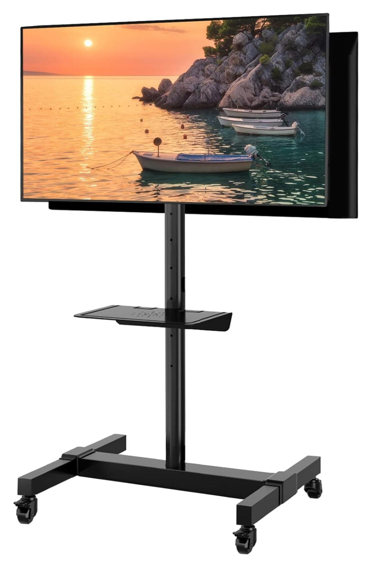 Mobile Dual TV Stand for Two 32-65 Inch Plasma LCD LED Smart Flat Panel ...