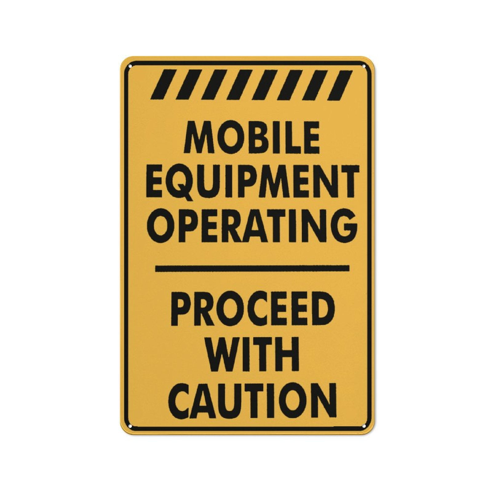 Mobile Equipment Operating Sign Funny Decor For House Door Office ...