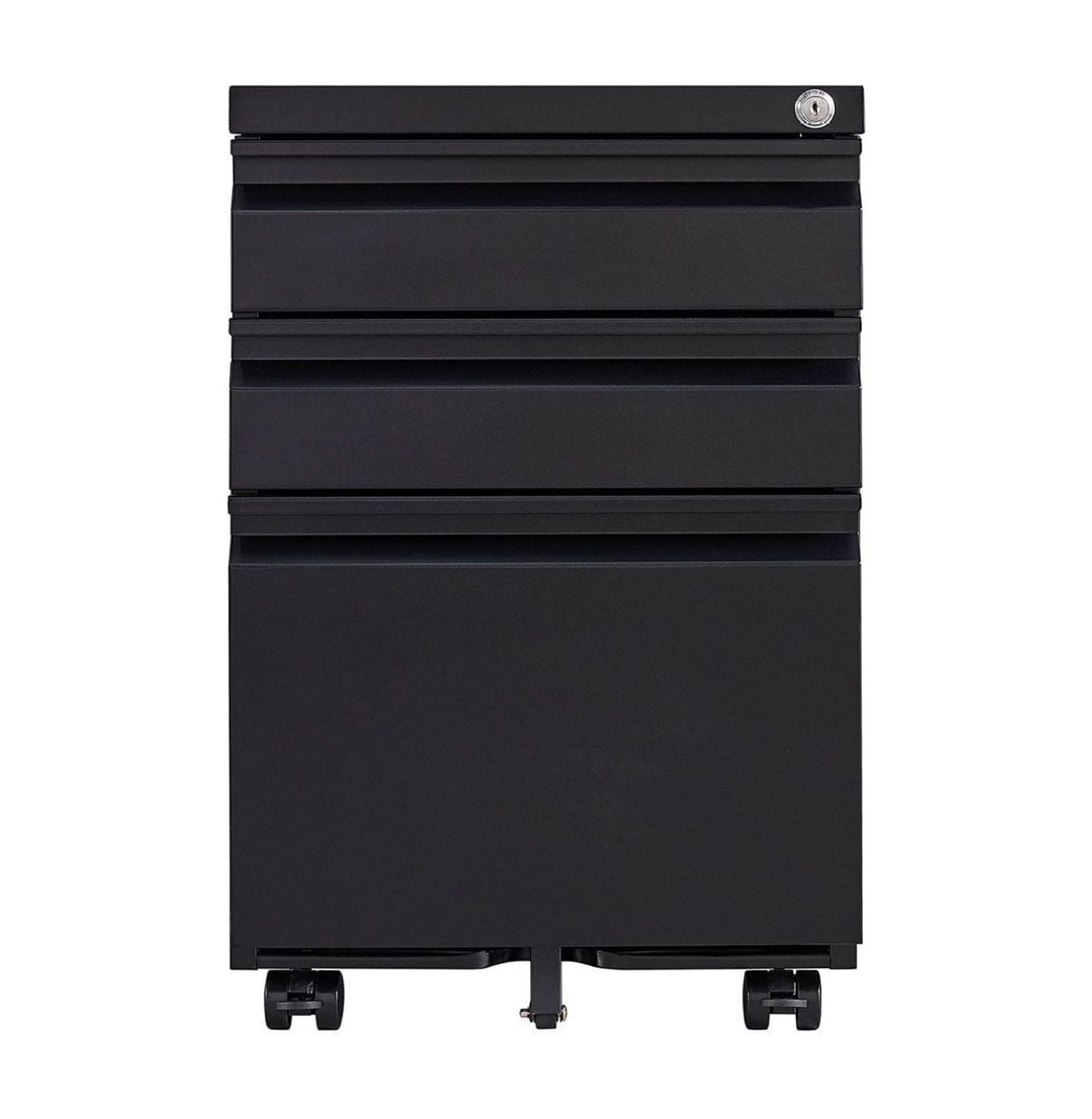 Mobile File Cabinet 3 Drawer, Locking Rolling File Cabinet for Home ...