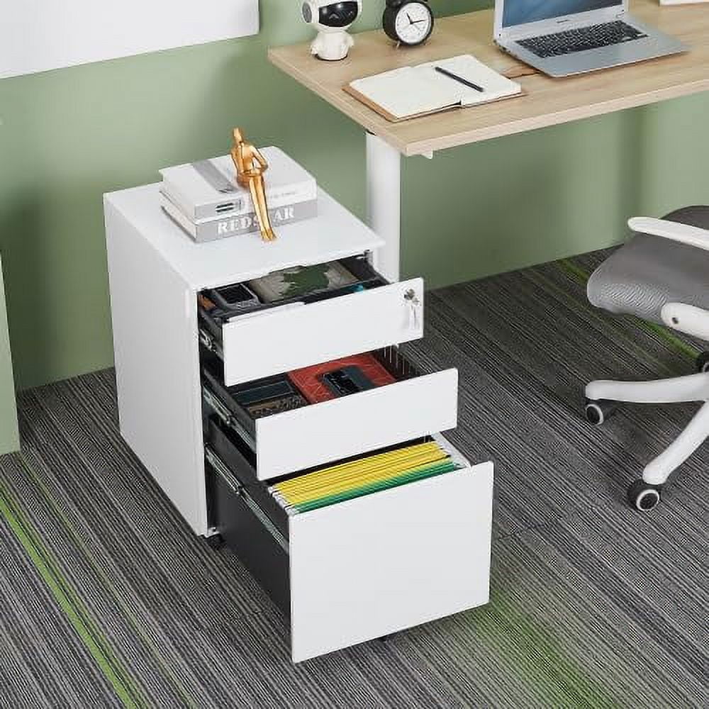 Mobile File Cabinet, Filing Cabinet with Drawer, Rolling File Cabinets ...