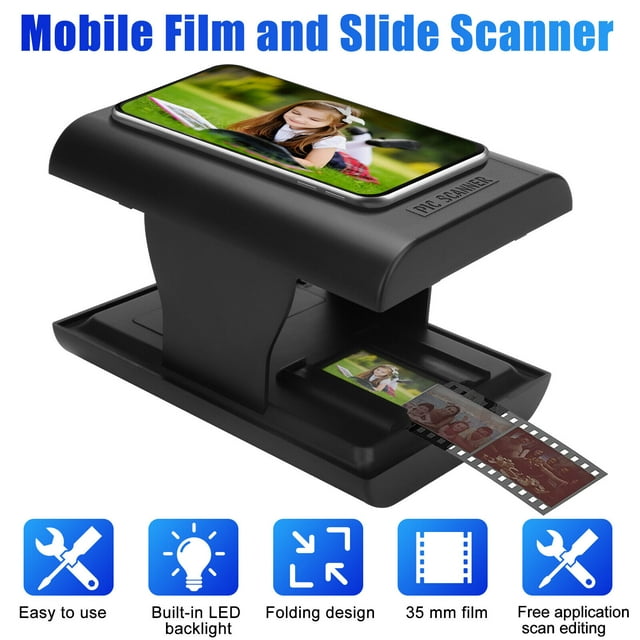 Mobile Film Slide Scanner for 35mm Negatives Converts to Digital Photo ...
