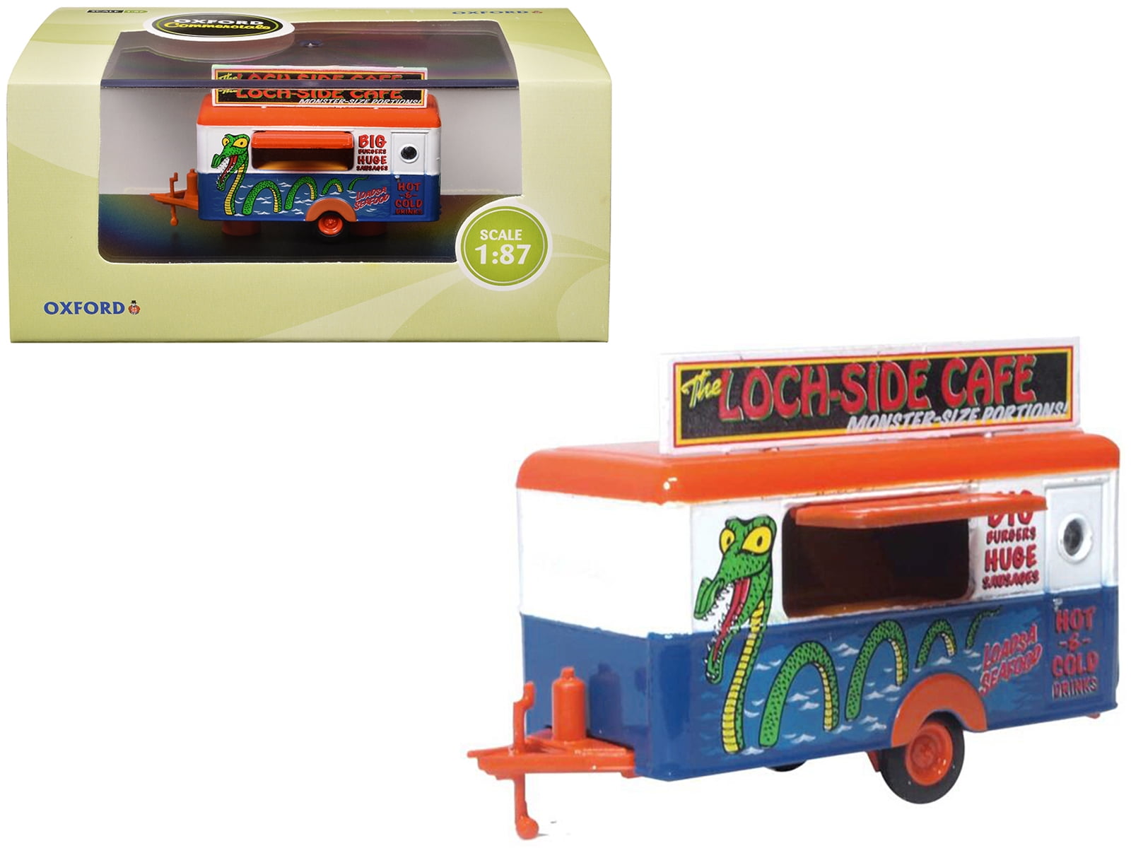 Mobile Food Trailer "Loch-Side Cafe" 1/87 (HO) Diecast Model by Oxford ...