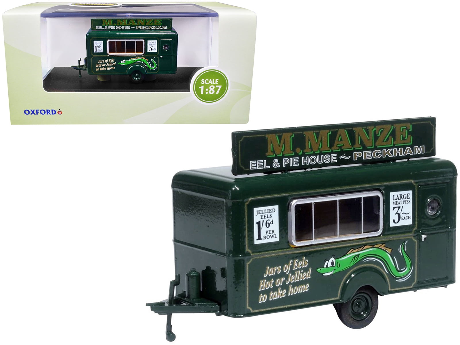 Mobile Food Trailer "M. Manze Eel and Pie House - Peckham" 1/87 (HO ...