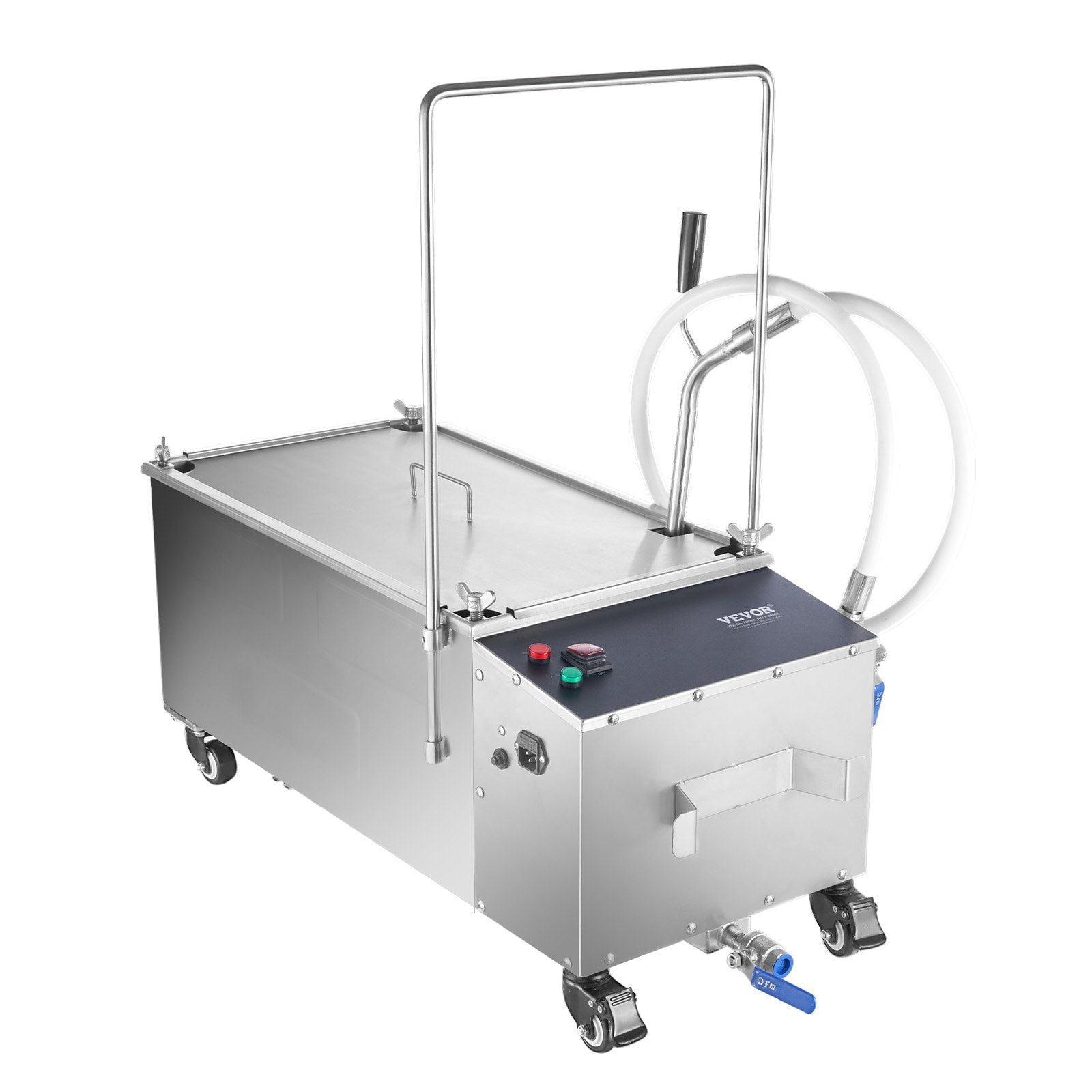 Mobile Fryer Filter, 55L Oil Tank Capacity, Oil Filtration System with ...