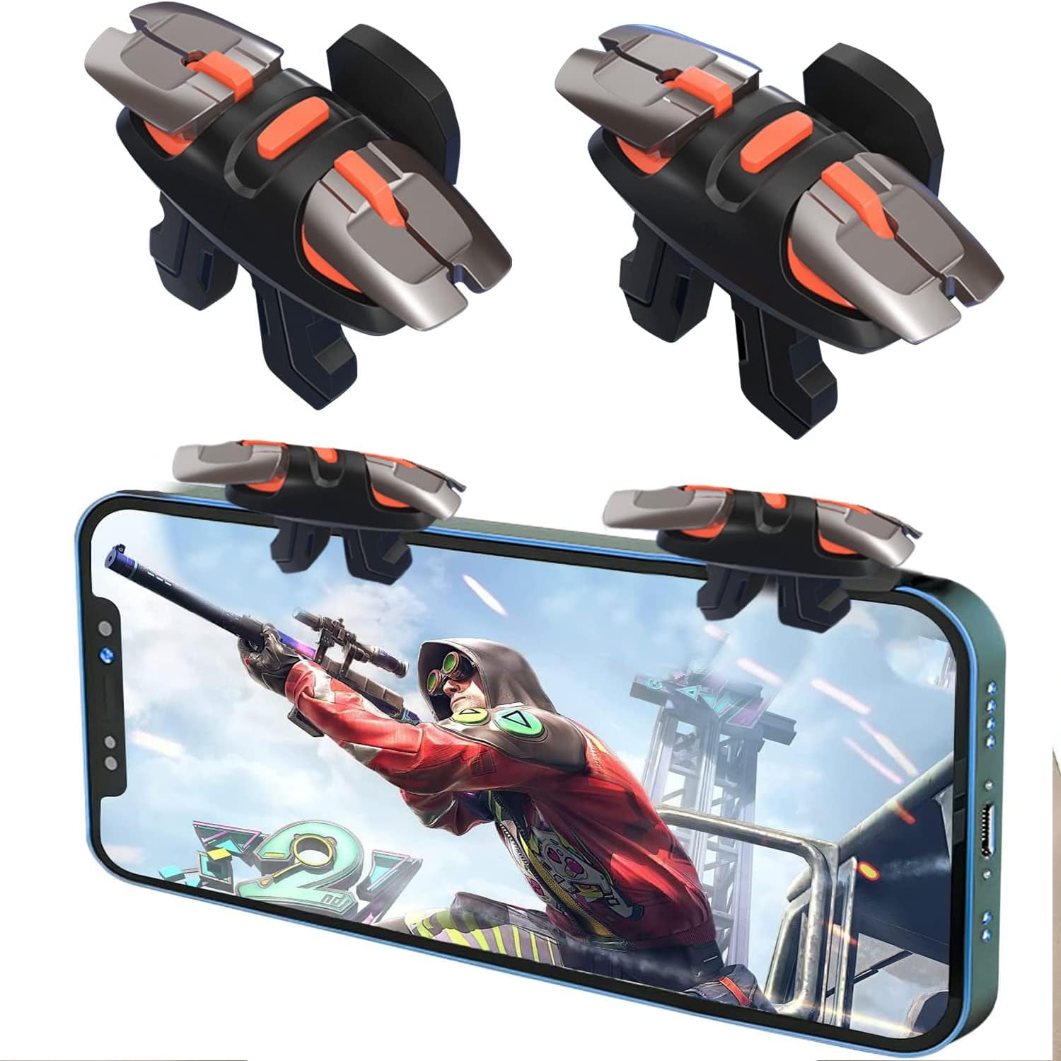 Mobile Game Triggers, Compatible with PUBG Mobile Controller, Joystick ...