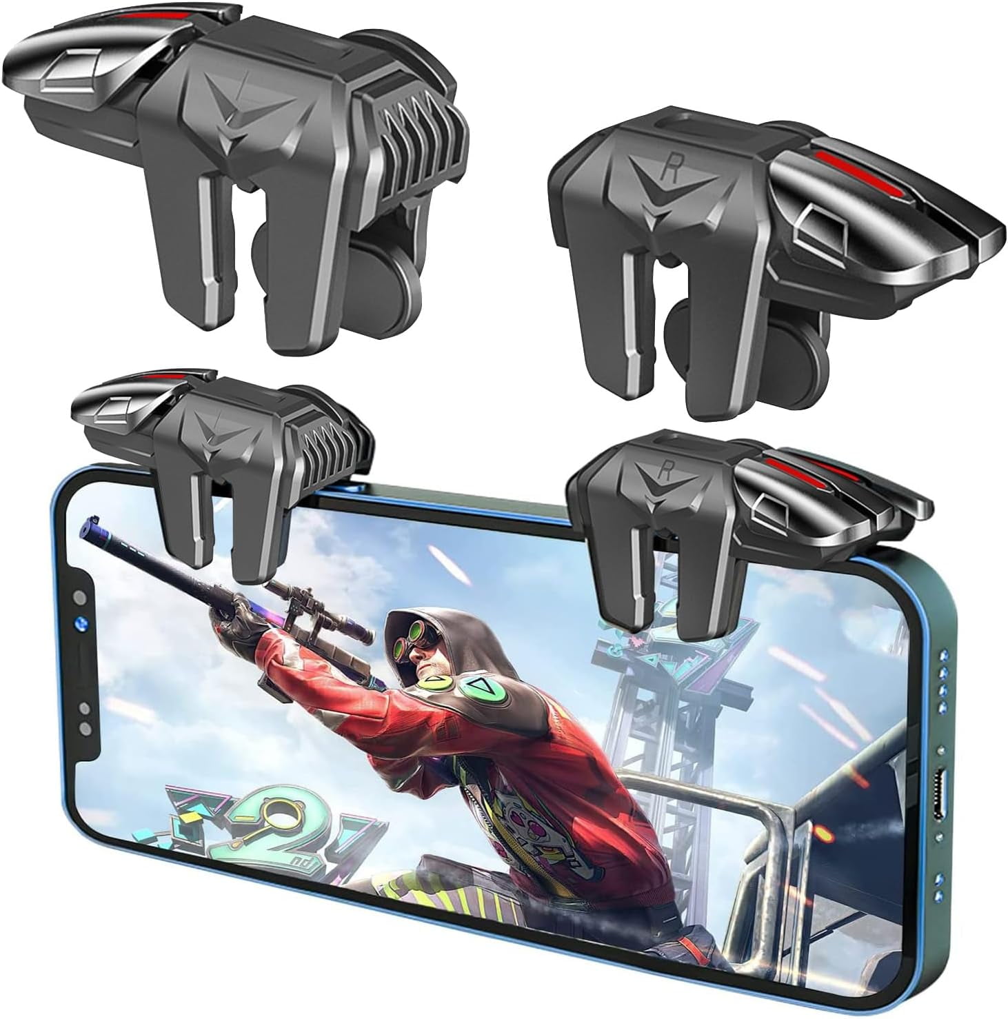 Mobile Game Triggers, Compatible with PUBG Mobile Controller, Joystick ...