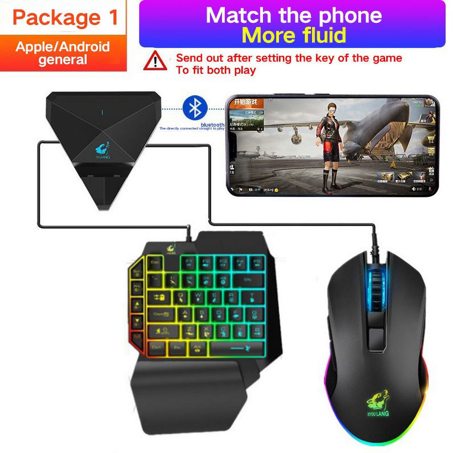 Mobile Gamepad Controller Gaming Keyboard Mouse Converter for Android Ios Phone to PC Bluetooth ...