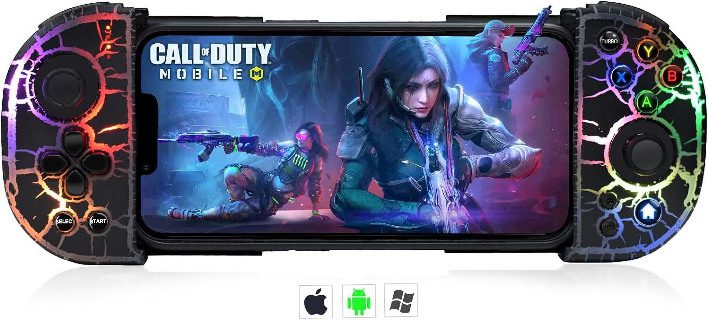 Mobile Gaming Controller for iPhone Android PC, Wireless Gamepad with 8 ...