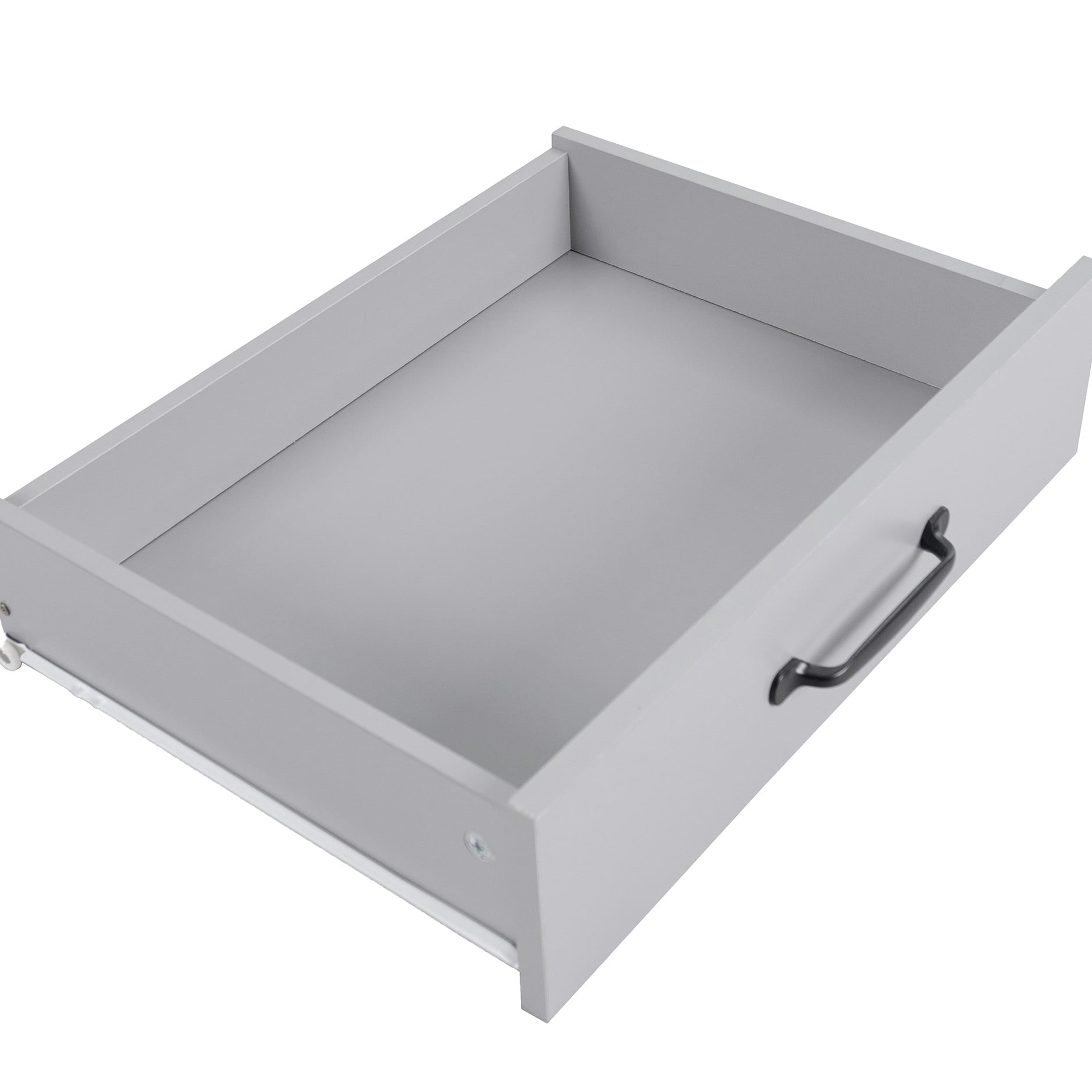 Mobile Grey Kitchen Island With Trash Can, Drop Leaf Countertop ...