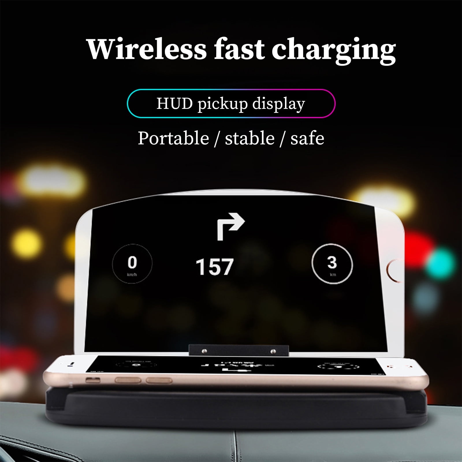 Mobile HUD Car Navigation Projector Up Display Intelligent Induction ...