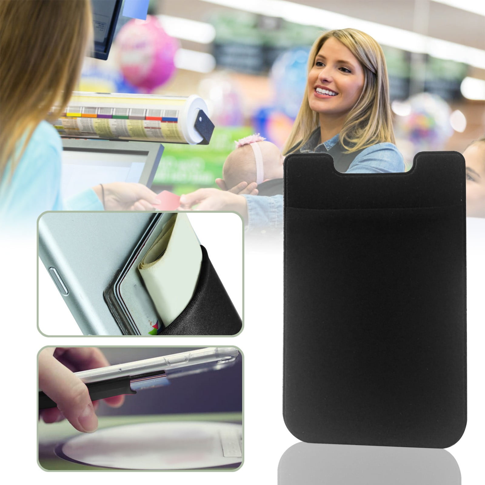 Mobile Hhone Hard Holder Glue Stick on Wallet functioning as Credit ...