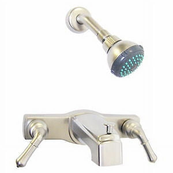 "Mobile Home 8"" Brushed Nickel Tub & Shower Faucet Set with Lever ...