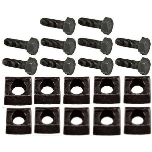 Mobile Home Axle Wheel Bolt (Coarse Thread) w/Rim Clamps 10 Pack ...