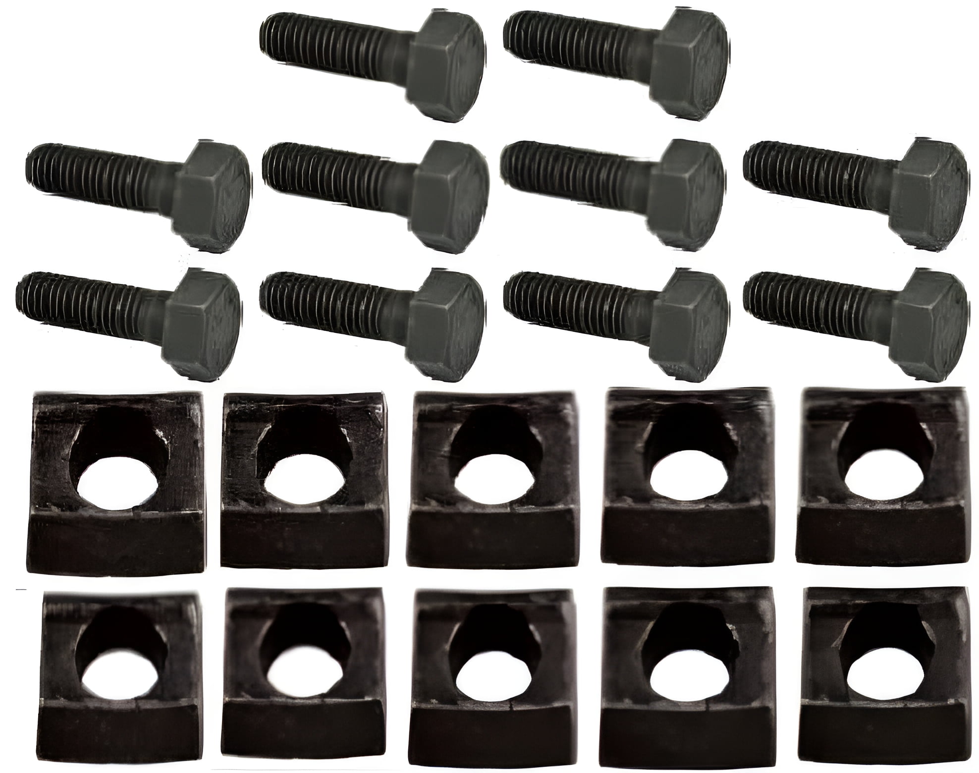 Mobile Home Axle Wheel Bolt (Coarse Thread) w/Rim Clamps 10 Pack ...