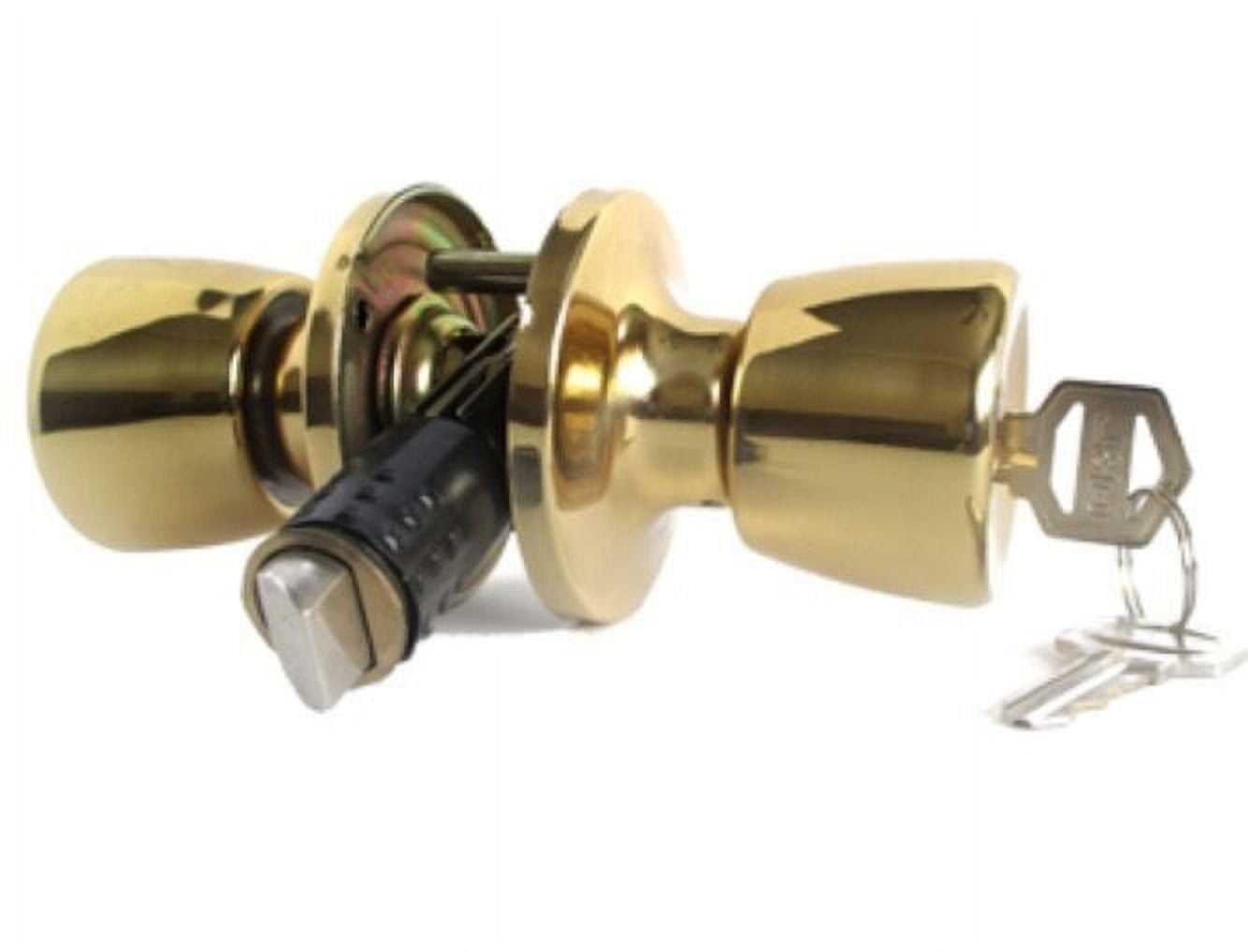 Mobile Home Interior Door Privacy Lock Brass (Keyed Lock) - Walmart.com