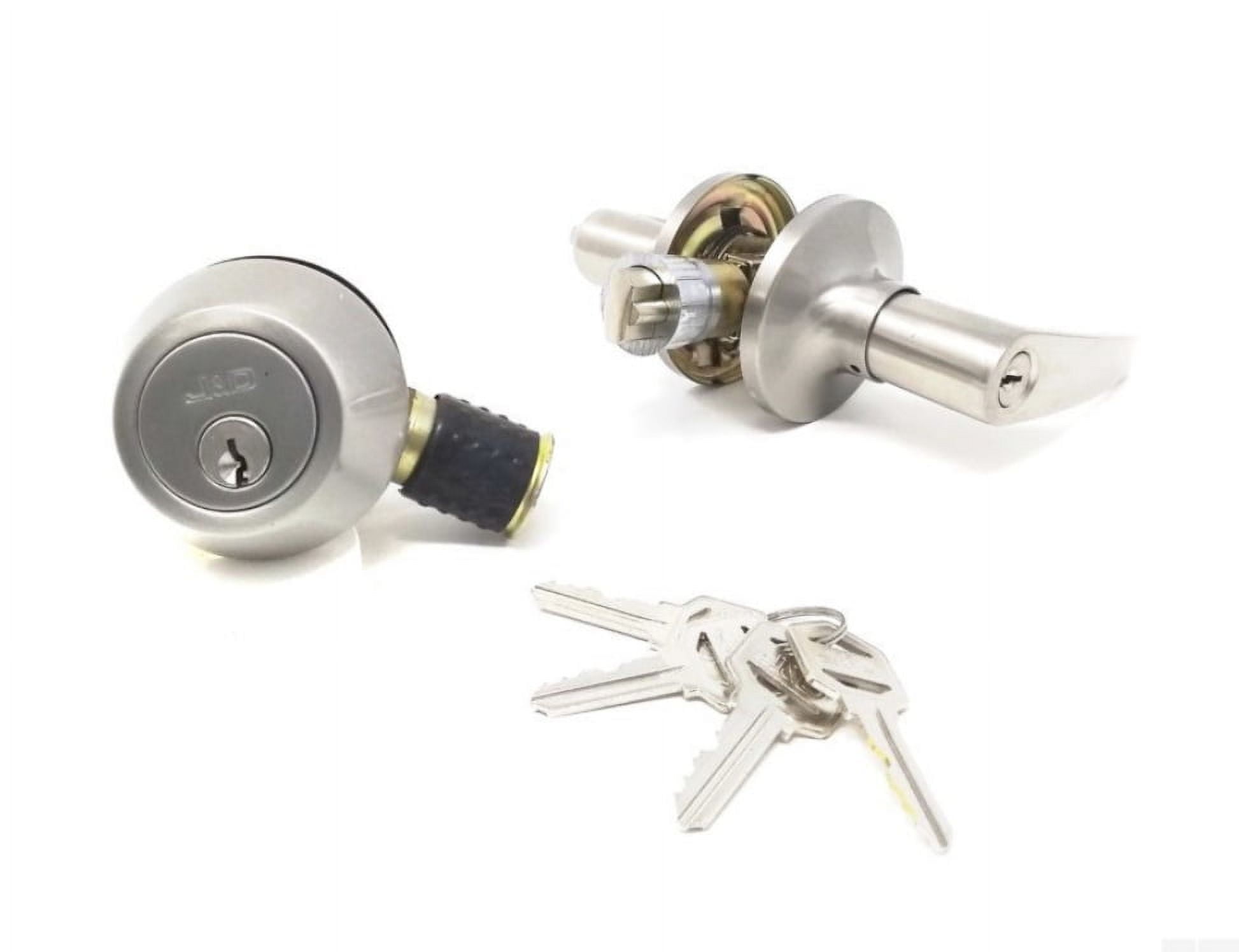 Mobile Home Lever Entry Lock and Deadbolt Set, Stainless Steel ...