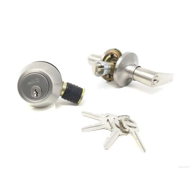 Mobile Home Lever Entry Lock and Deadbolt Set, Stainless Steel ...