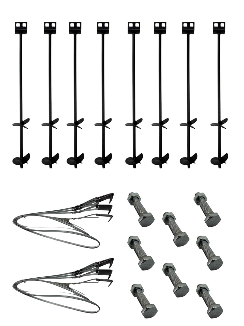 Mobile Home Parts Anchor Kit, 8-30" Double Disc Auger Anchors, 8-8 Ft ...