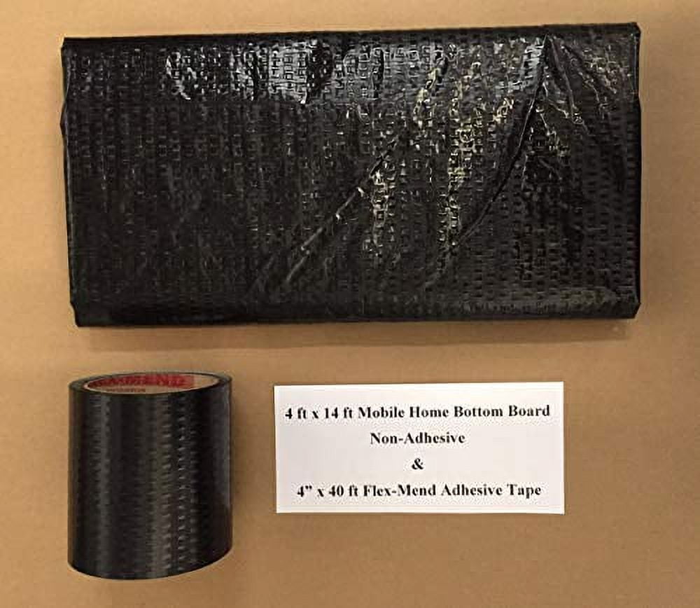 Mobile Home RV Flex Mend Belly Bottom Repair Kit-Fix Holes & Rips 48" x ...