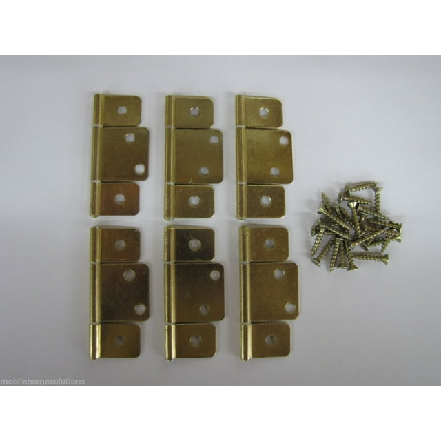 Mobile Home RV Parts - 6 Pack Interior Door Hinges with Non-mortise ...