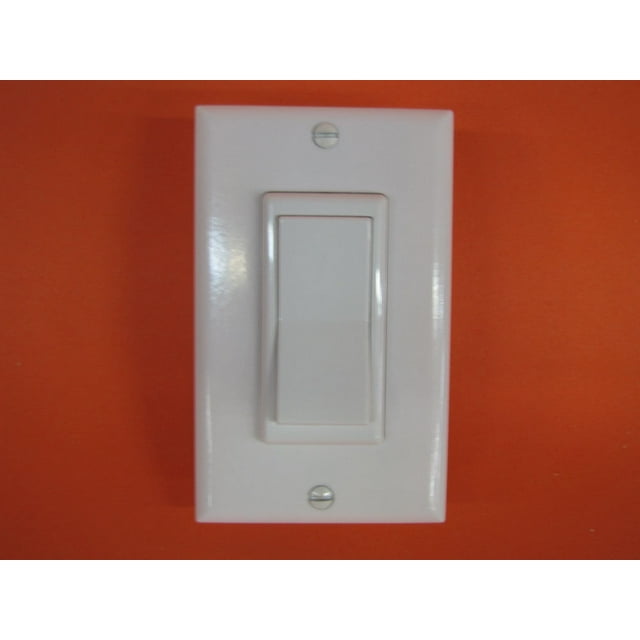 White Self Contained Rocker Switch with Cover Plate for Mobile Home ...