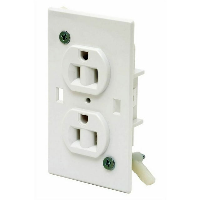 Mobile Home/RV Wirecon White Standard Wall Receptacle - Walmart.com