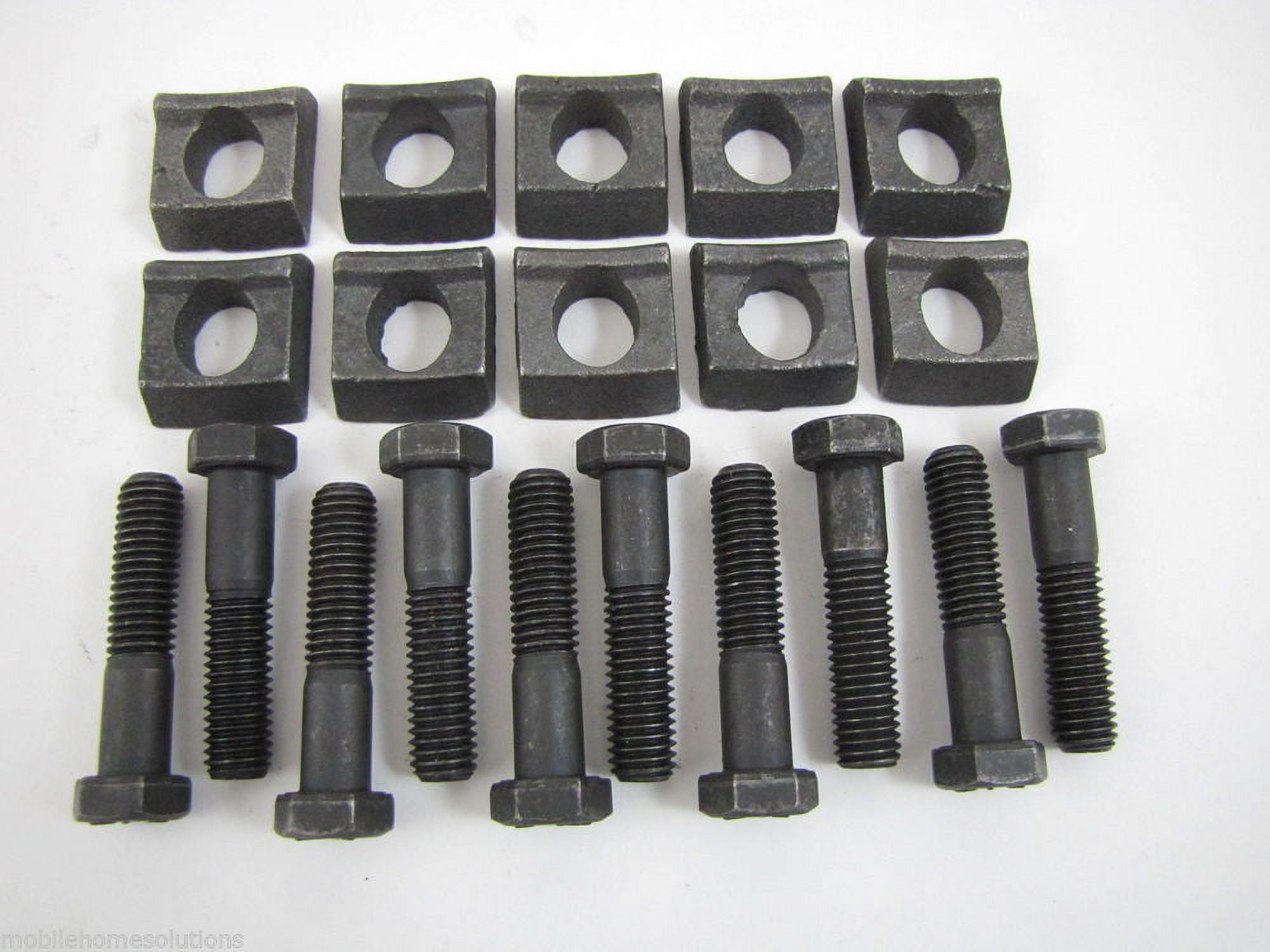 Mobile Home Wheel Rim Clamp & Bolt "10 Pack" Wedge Lowboy Construction ...