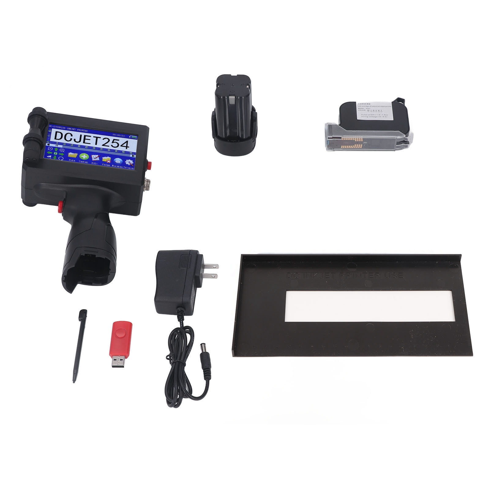 Mobile Inkjet Printer HD LED Touch Screen 4 Core CUP Handheld Inkjet ...