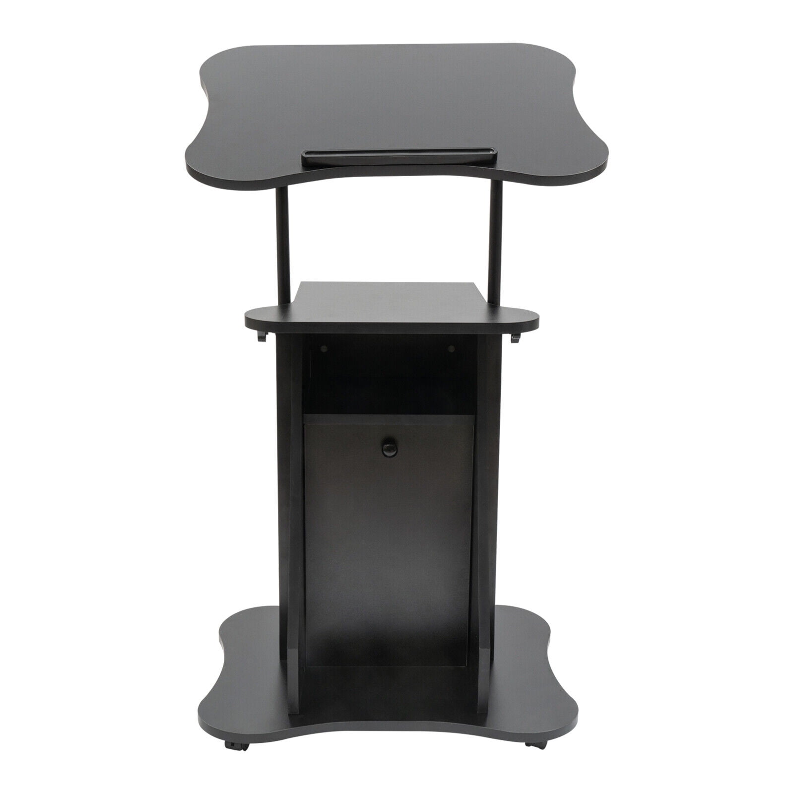 Mobile Laptop Podium 26-43in Height Adjustable Ergonomic Rolling ...